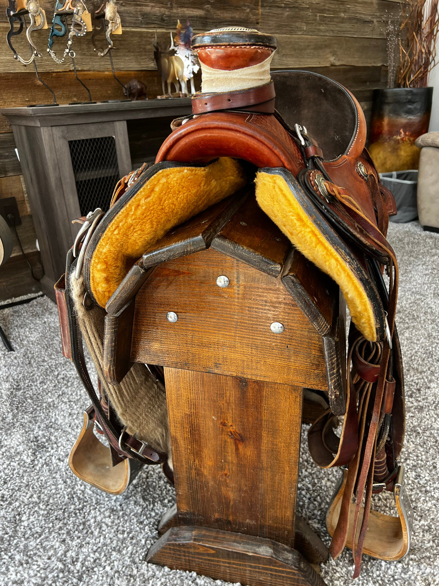 Custom 15 1/2" Wade Saddle by Brian Seifert w/ Clint Mortenson Silver ...