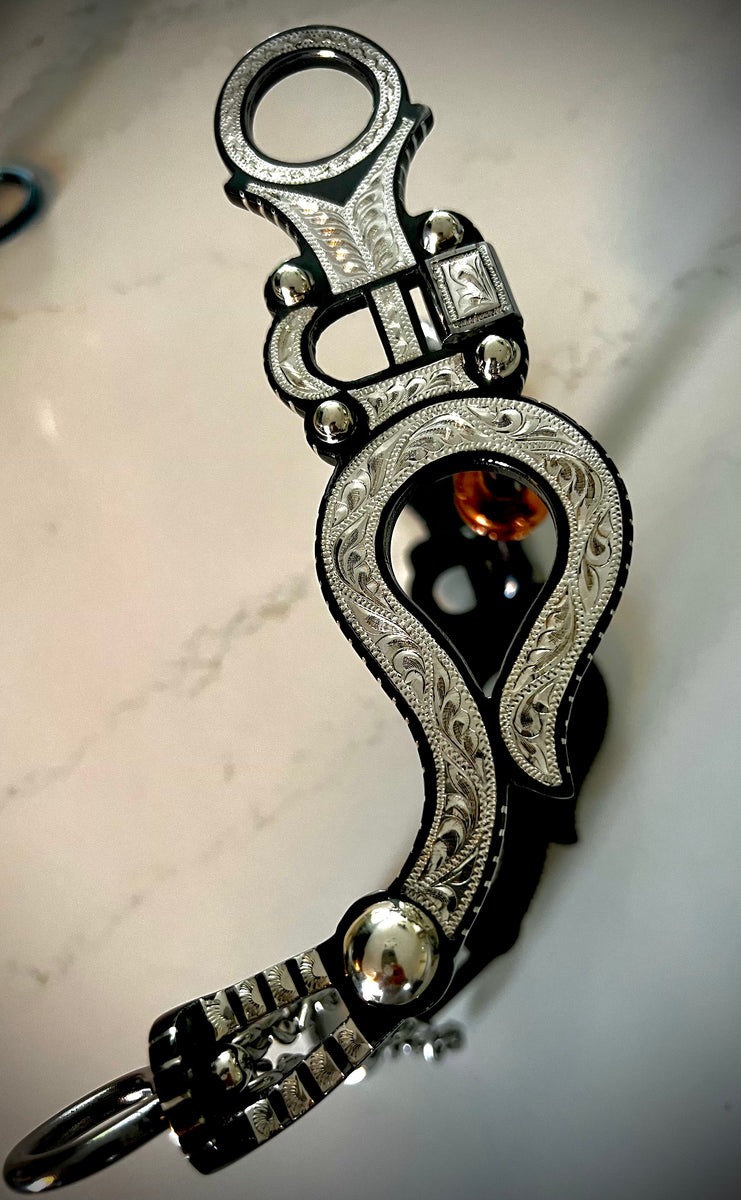 Custom Classy Concho Snake Cheek Bit