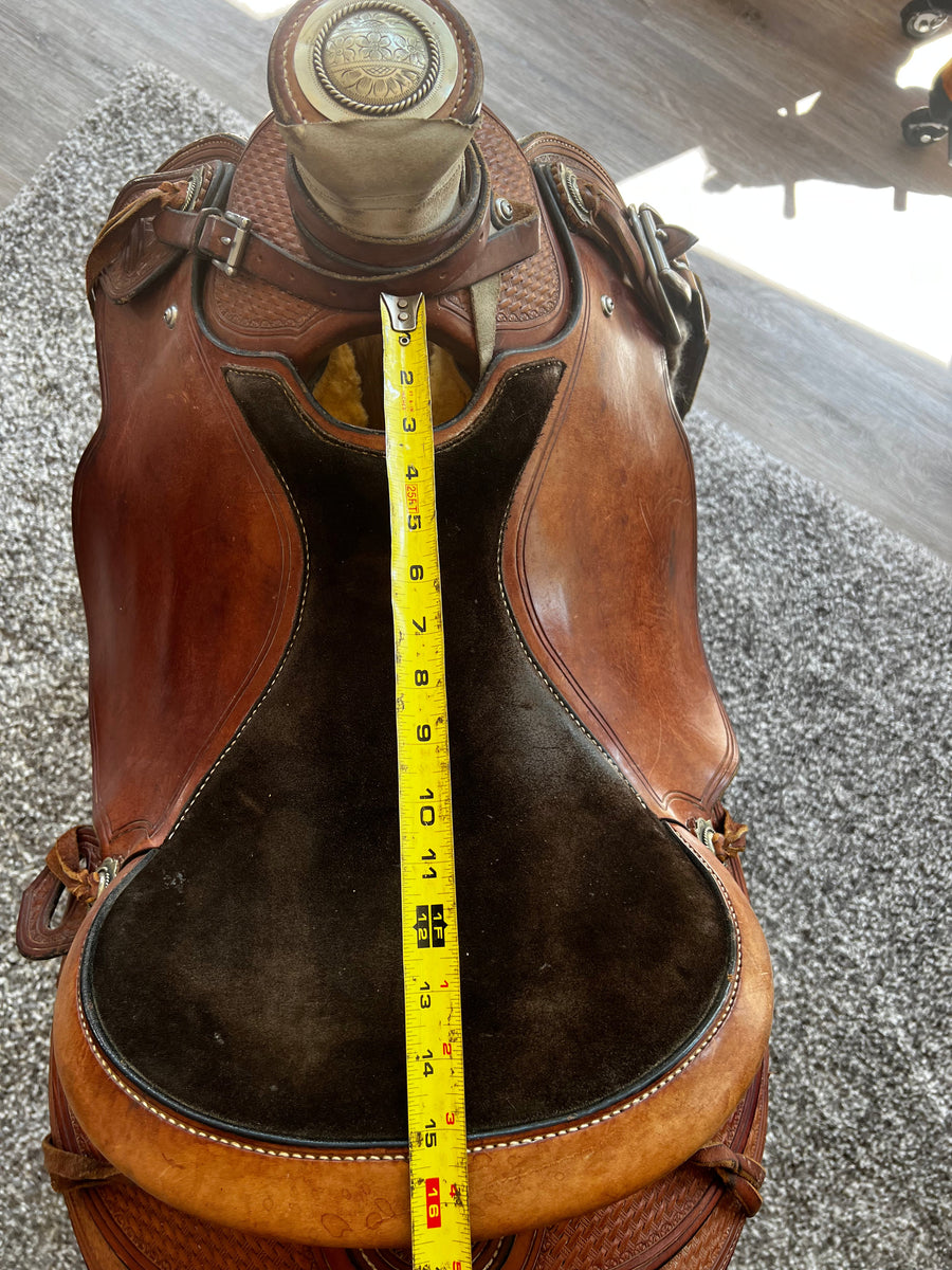 Custom 15 1/2" Wade Saddle by Brian Seifert w/ Clint Mortenson Silver ...