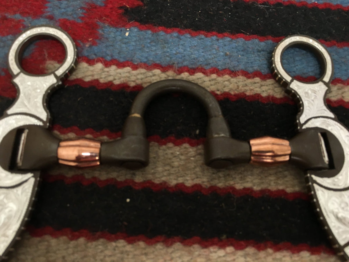 Silver Inlaid Short Shanked Correction Bit marked Charlie's – Classy Concho