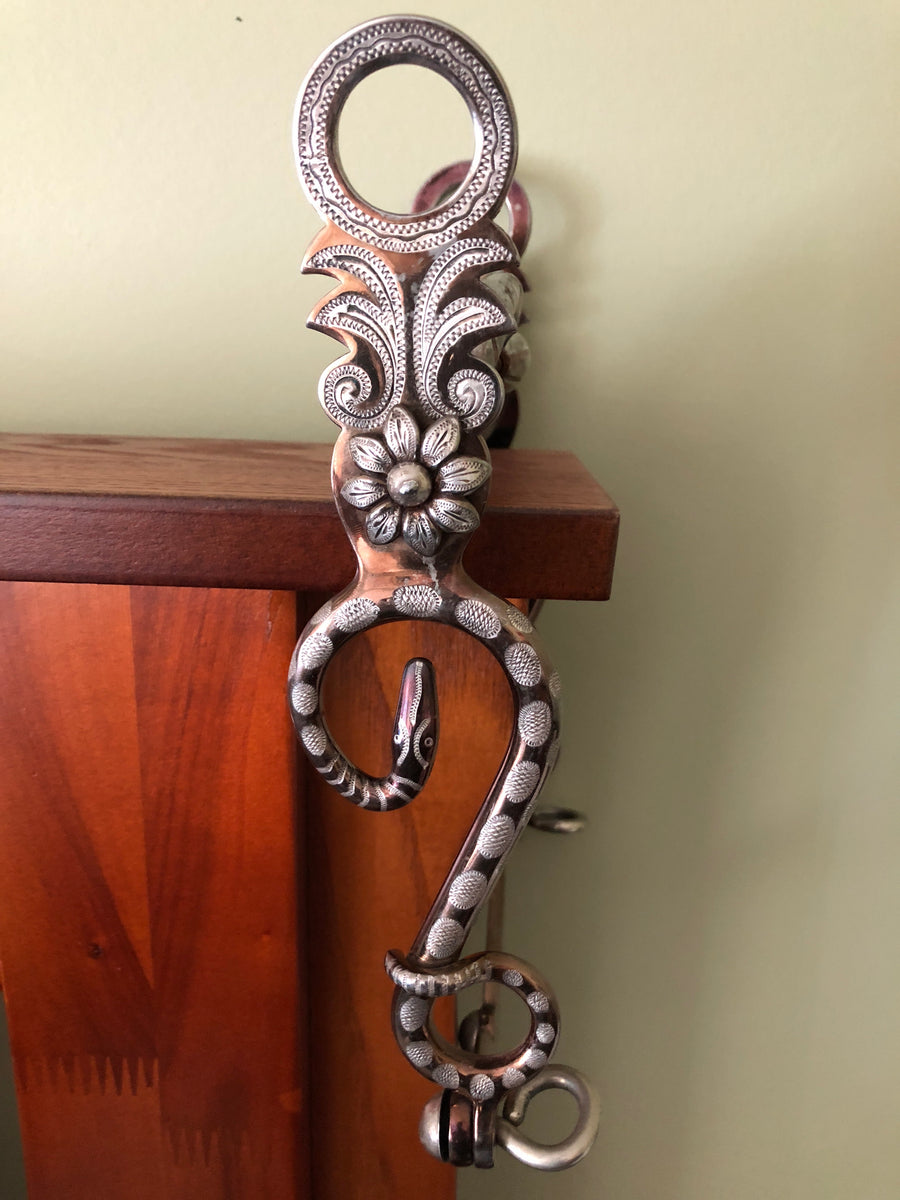 Garcia Bit with Fancy Snake Cheek Piece Frog Mouthpiece – Classy Concho