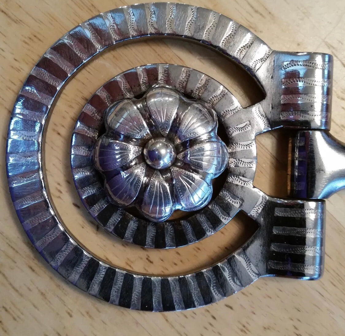 Vintage Garcia Engraved Silver Cactus Flower Snaffle Bit-Donated ...