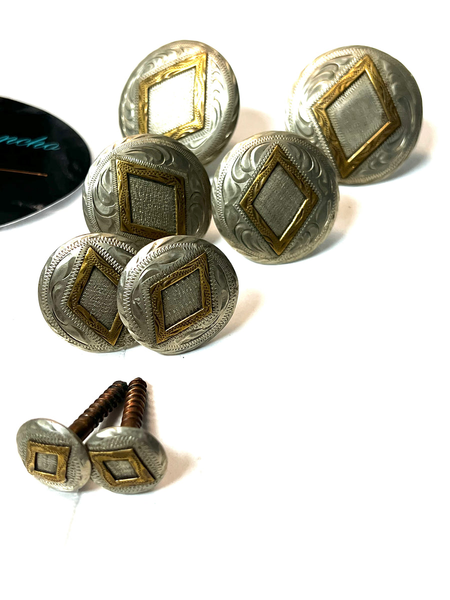 Dale Chavez Set of 8 “Diamond” Concho (Screw) – Classy Concho