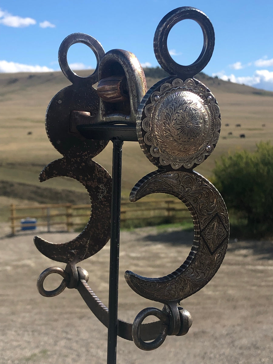 Crescent Moon Bit w/Mona Lisa – Classy Concho