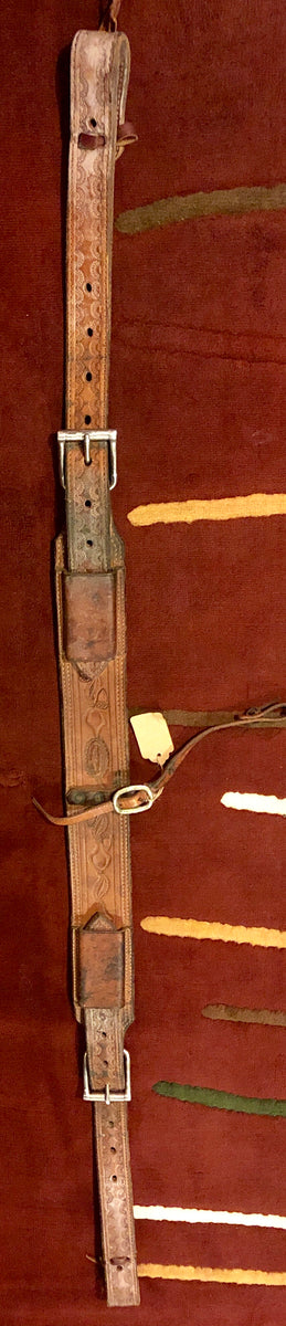 Used Tooled Back Cinch – Classy Concho